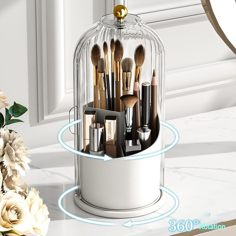 Elegant 360° Rotating Makeup Organizer – Soulona